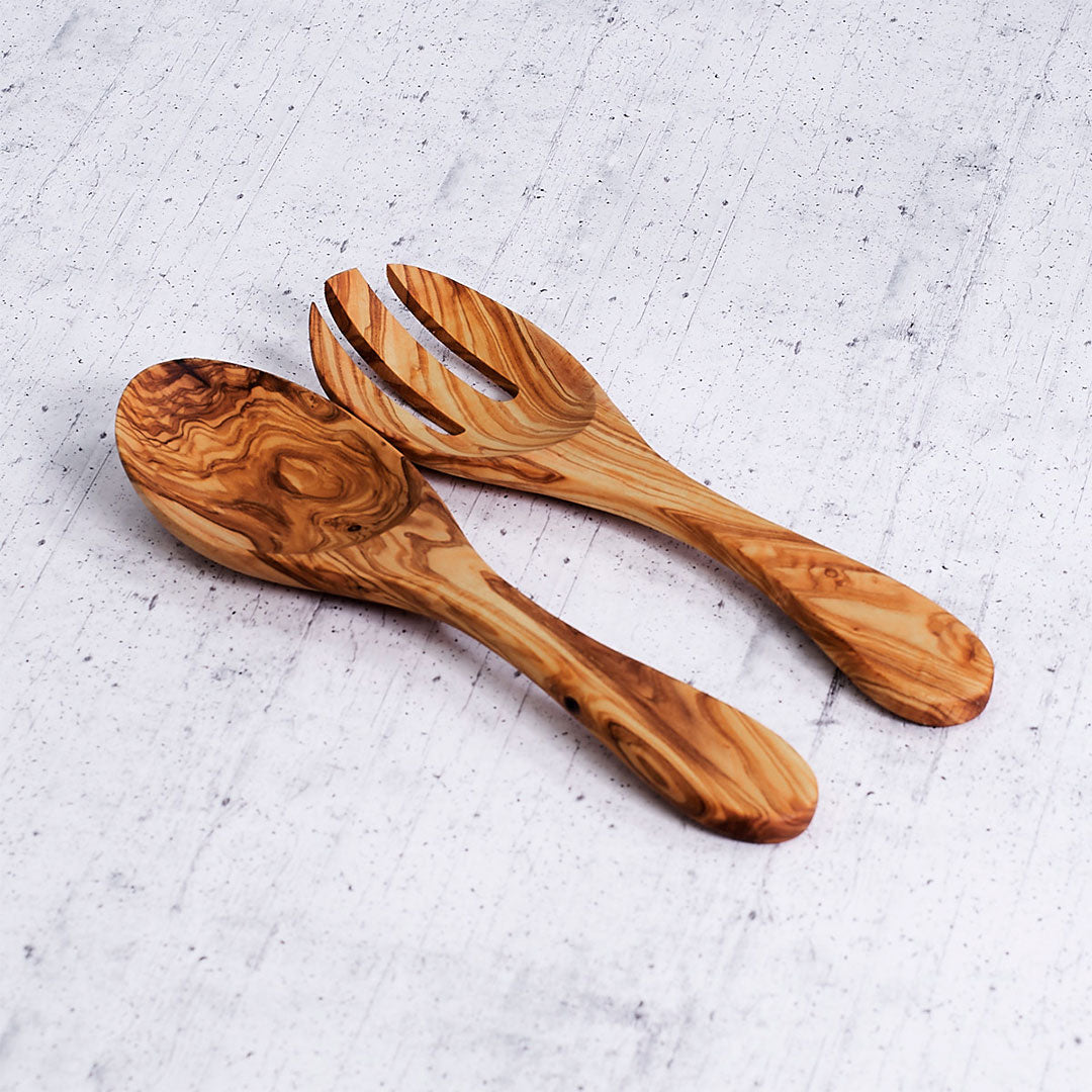 Mastro Pasta – Olive Wood Pasta Serving Set – Sweetaly